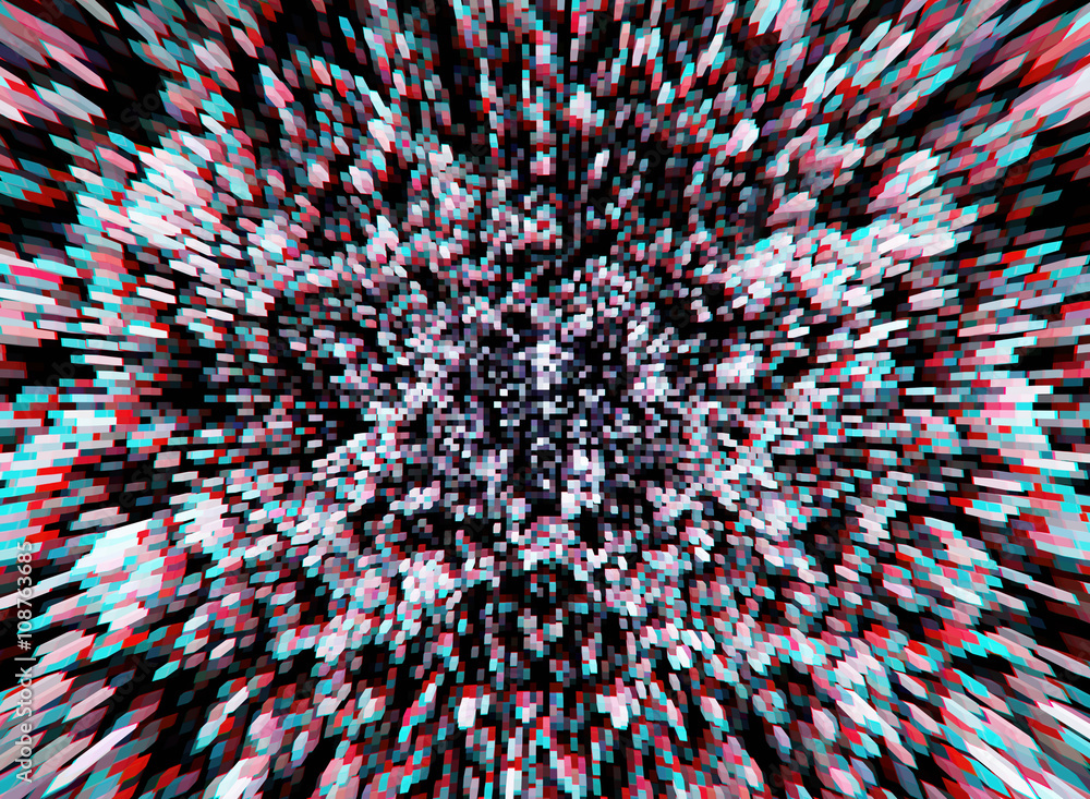 Horizontal vintage extruded 3d cubes illustration background Stock ...