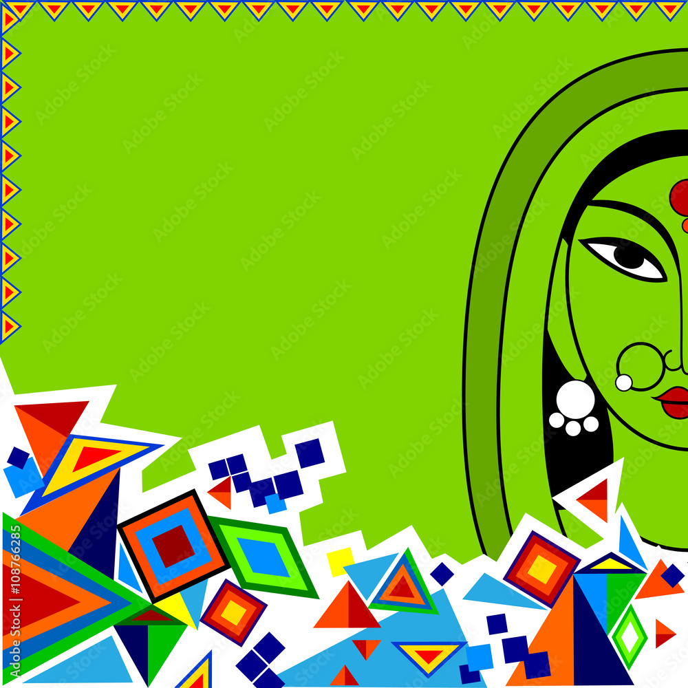 Indian Art background Stock Vector | Adobe Stock