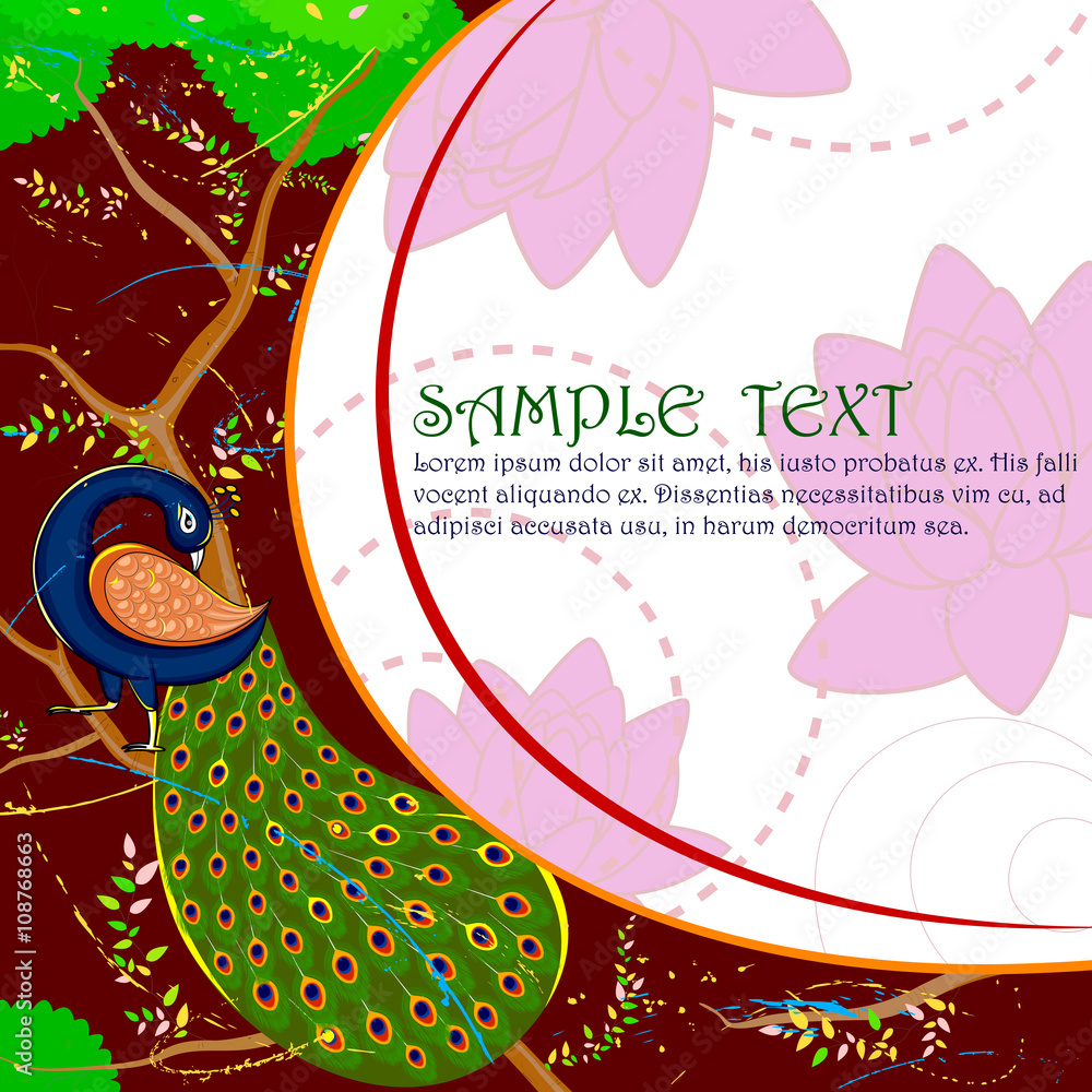 Indian Art background Stock Vector | Adobe Stock