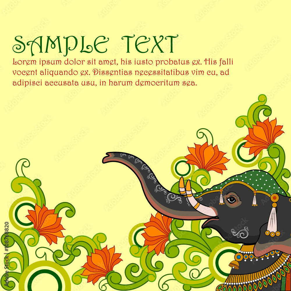 Indian Art background Stock Vector | Adobe Stock