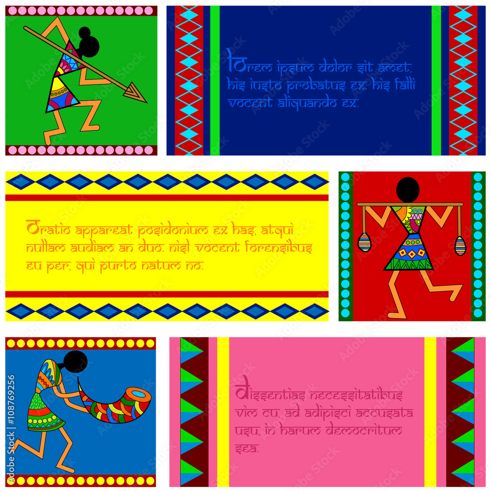 Indian Art background Stock Vector | Adobe Stock