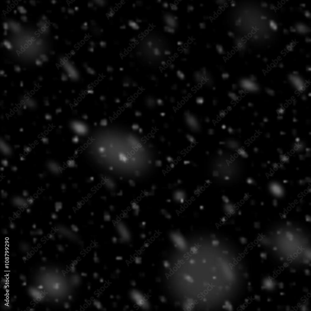 Snow realistic effect. Falling snow isolated realistic. Rain and snow ...