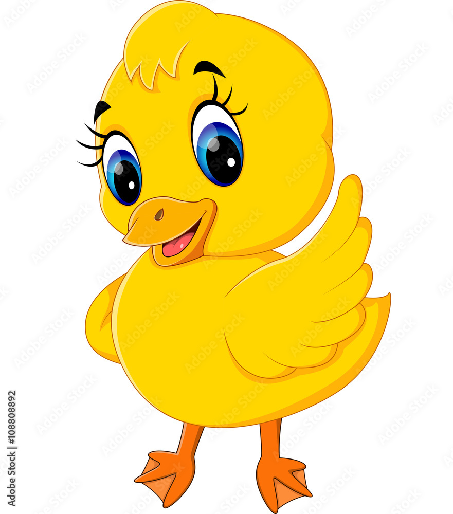 Cute Cartoon Baby Duck