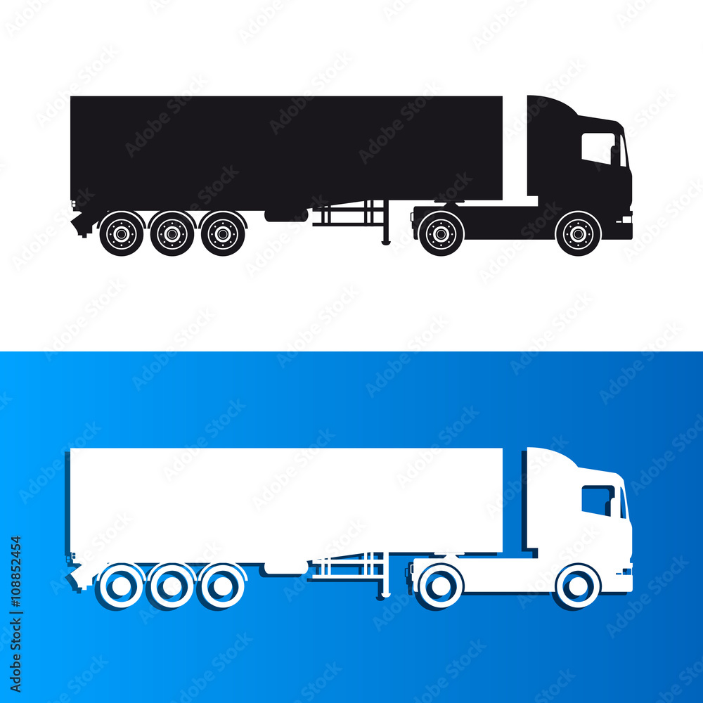 LKW icons Stock-Vektorgrafik | Adobe Stock