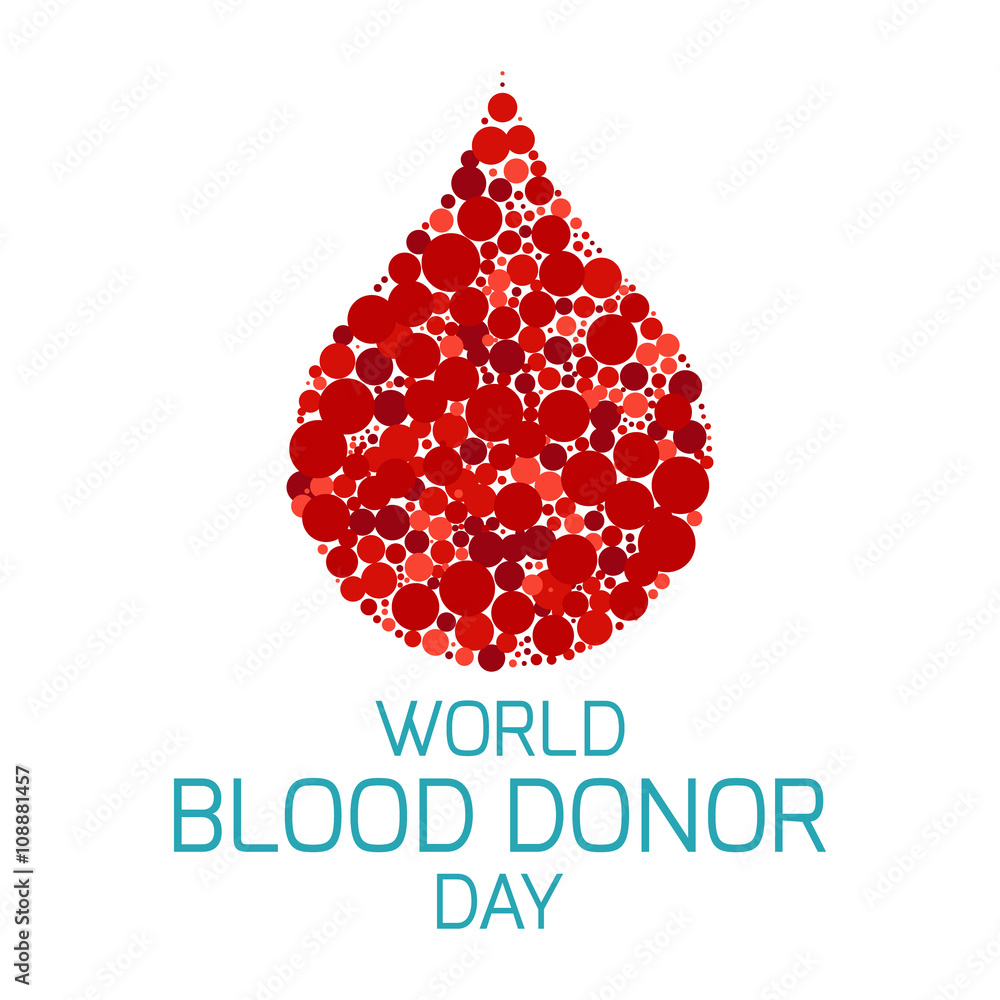 Vecteur Stock World Blood Donor Day Vector Illustration Of A Drop Of vecteur-stock-world-blood-donor-day-vector-illustration-of-a-drop-of