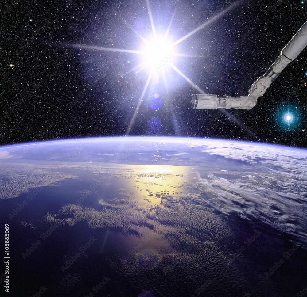 Planet Earth from space. Elements of this image furnished by NASA Stock ...