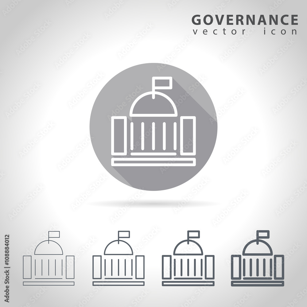 Governance outline icon Stock Vector | Adobe Stock