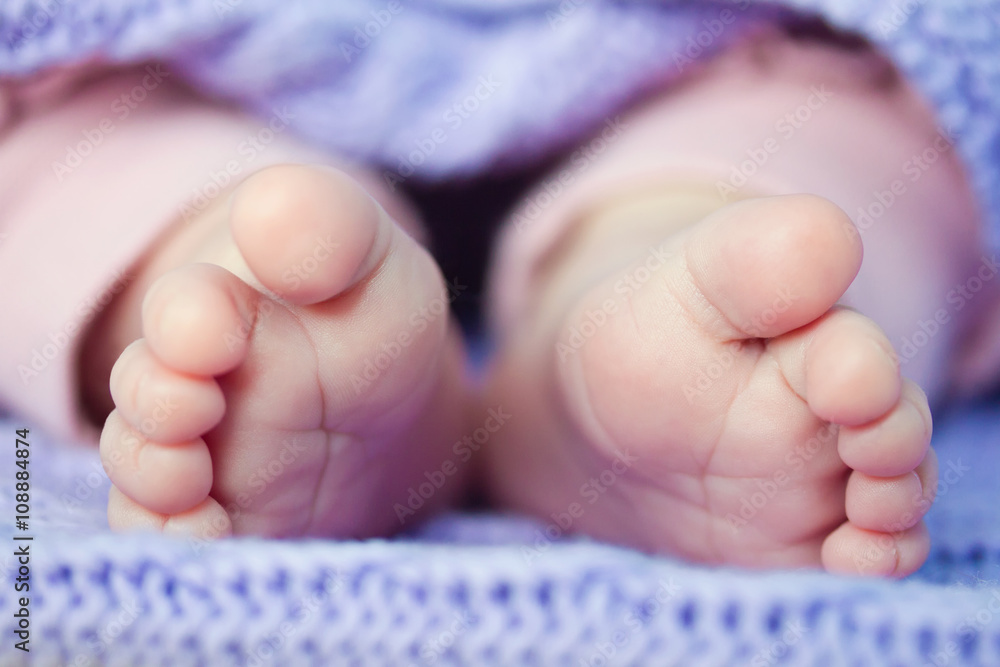 Purple Baby Footprint