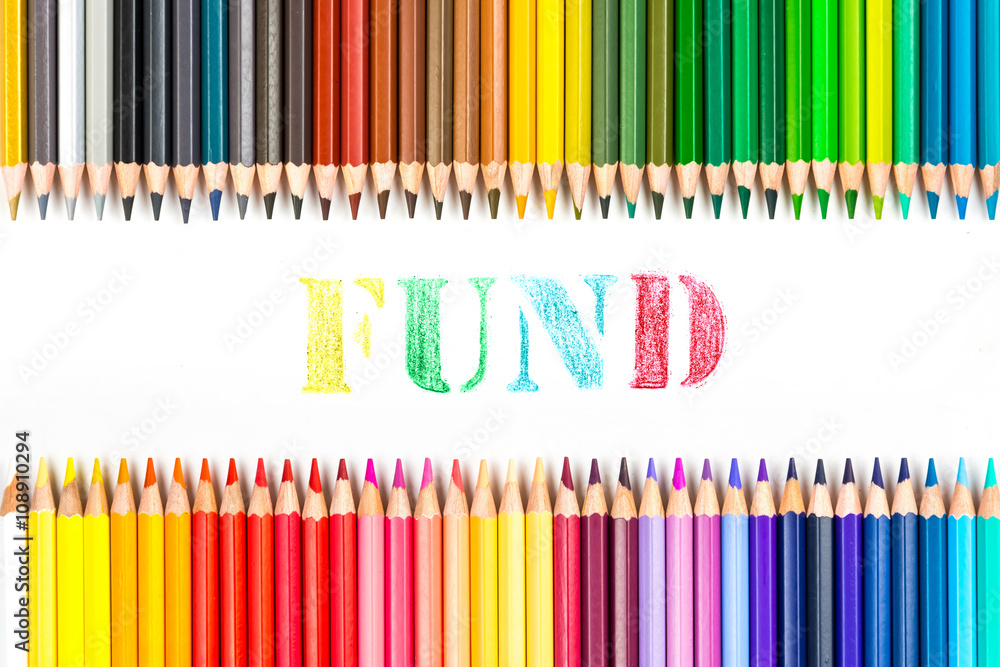fund drawing by colour pencils Stock Photo | Adobe Stock