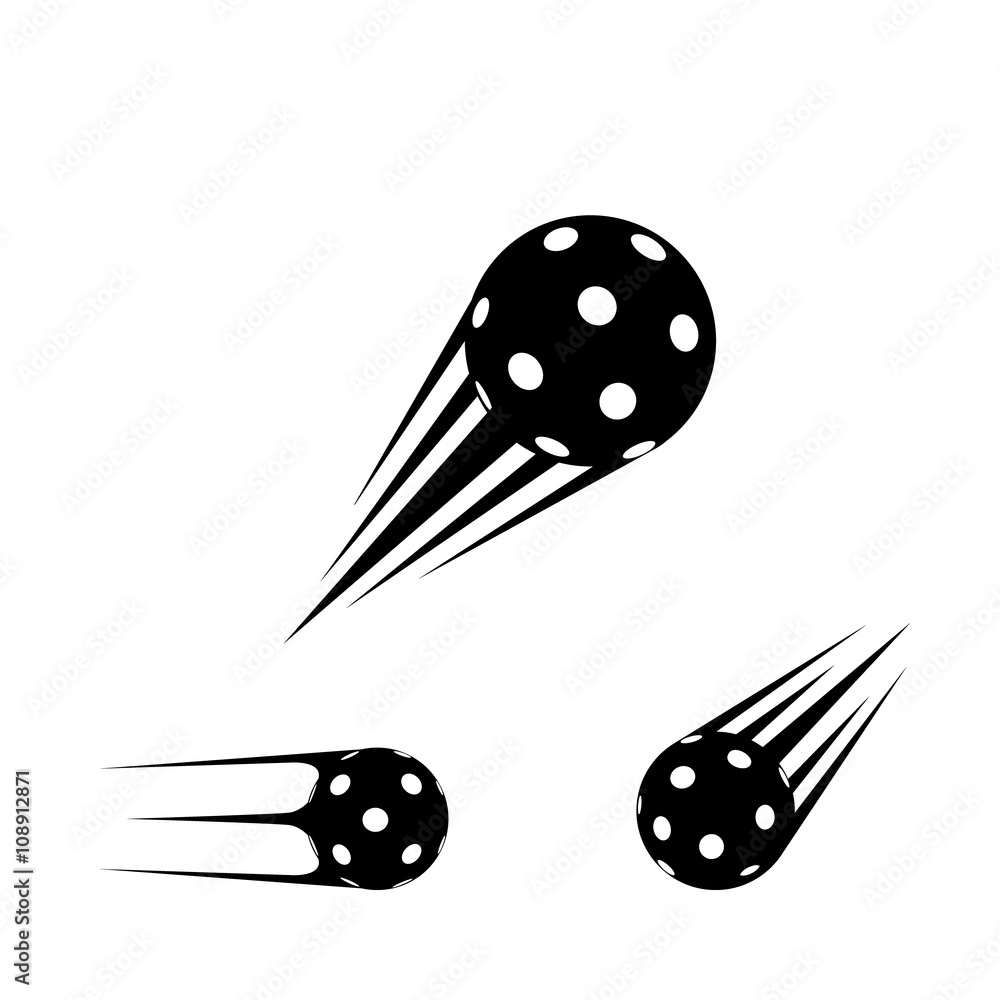 Floorball ball for logo the team and the cup Stock-Vektorgrafik | Adobe ...