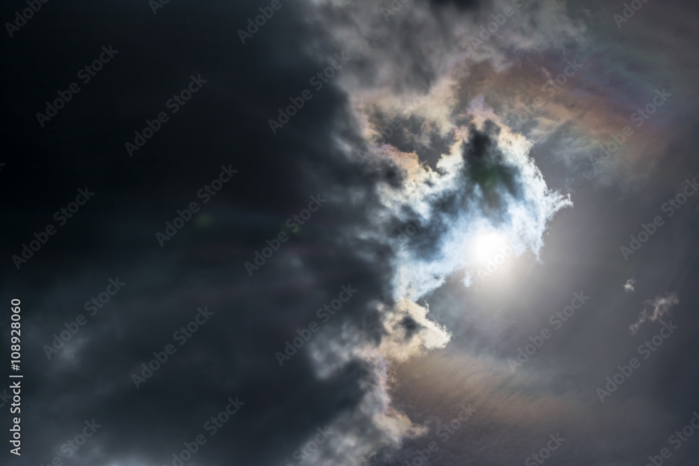 Sun Through Rain Clouds