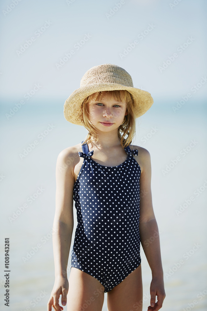 Girl in swimsuit Stock Photo | Adobe Stock