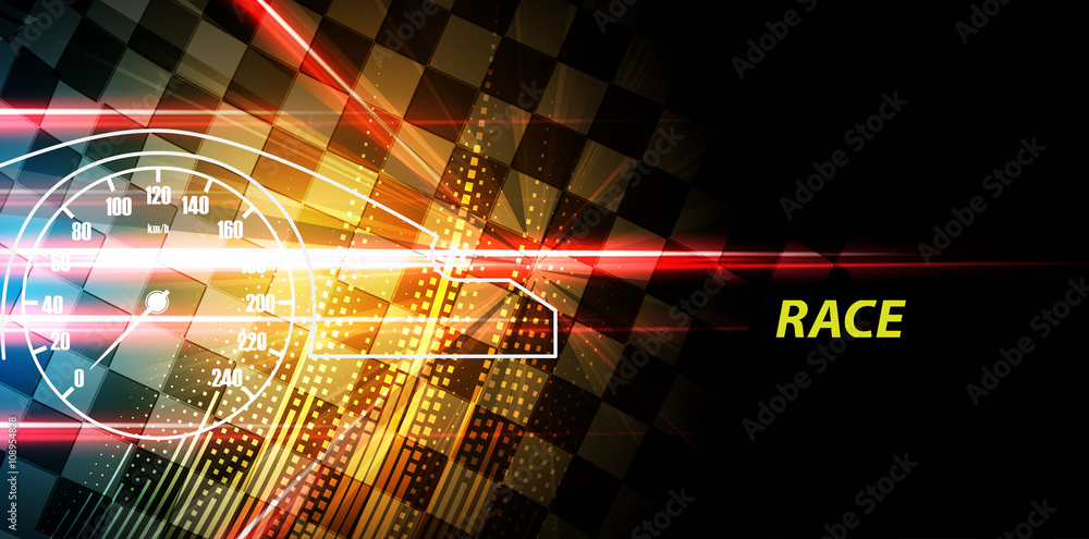 Racing square background, vector illustration abstraction in racing ...