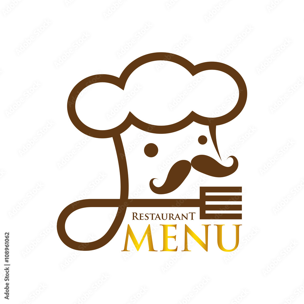 Cute Menu logo Stock Vector | Adobe Stock