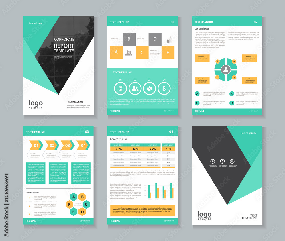 company profile ,annual report , brochure , flyer, layout template,page ...