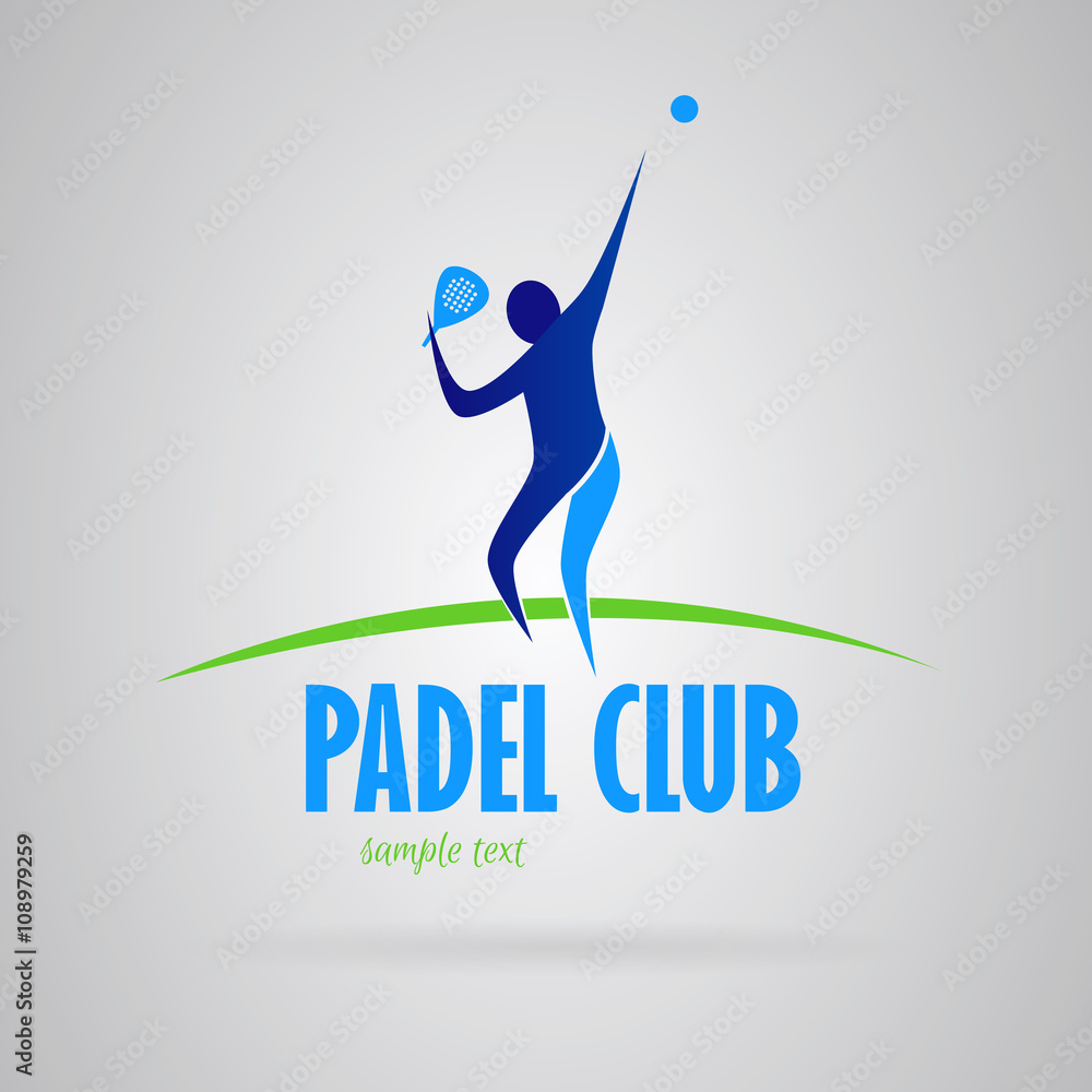 Logo padel (paddle tennis) vector de Stock | Adobe Stock