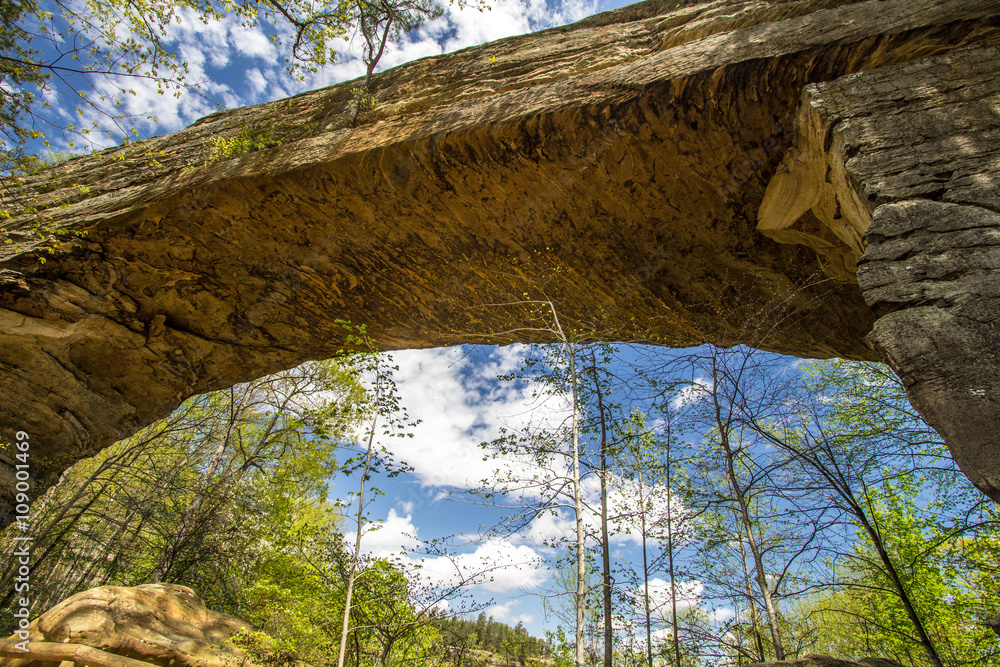Natural Bridge In Kentucky. Visitors to Natural Bridge State Park can ...