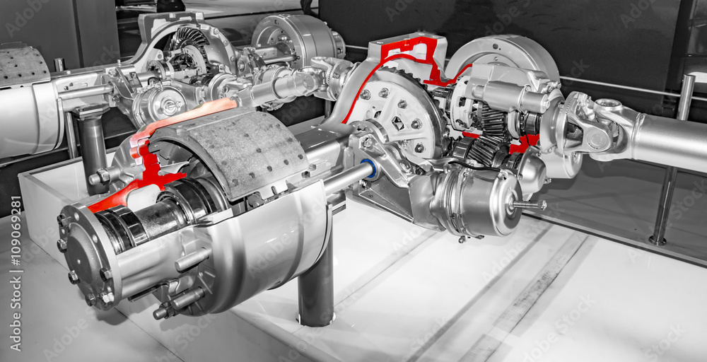 Internal parts of truck engine and system Photos | Adobe Stock