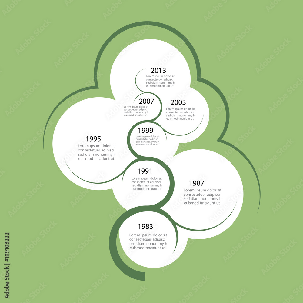 Abstract tree timeline infographics Stock Vector | Adobe Stock