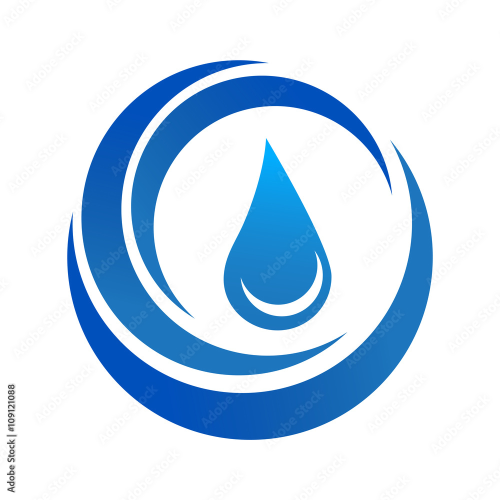 Water Flow Vector Logo