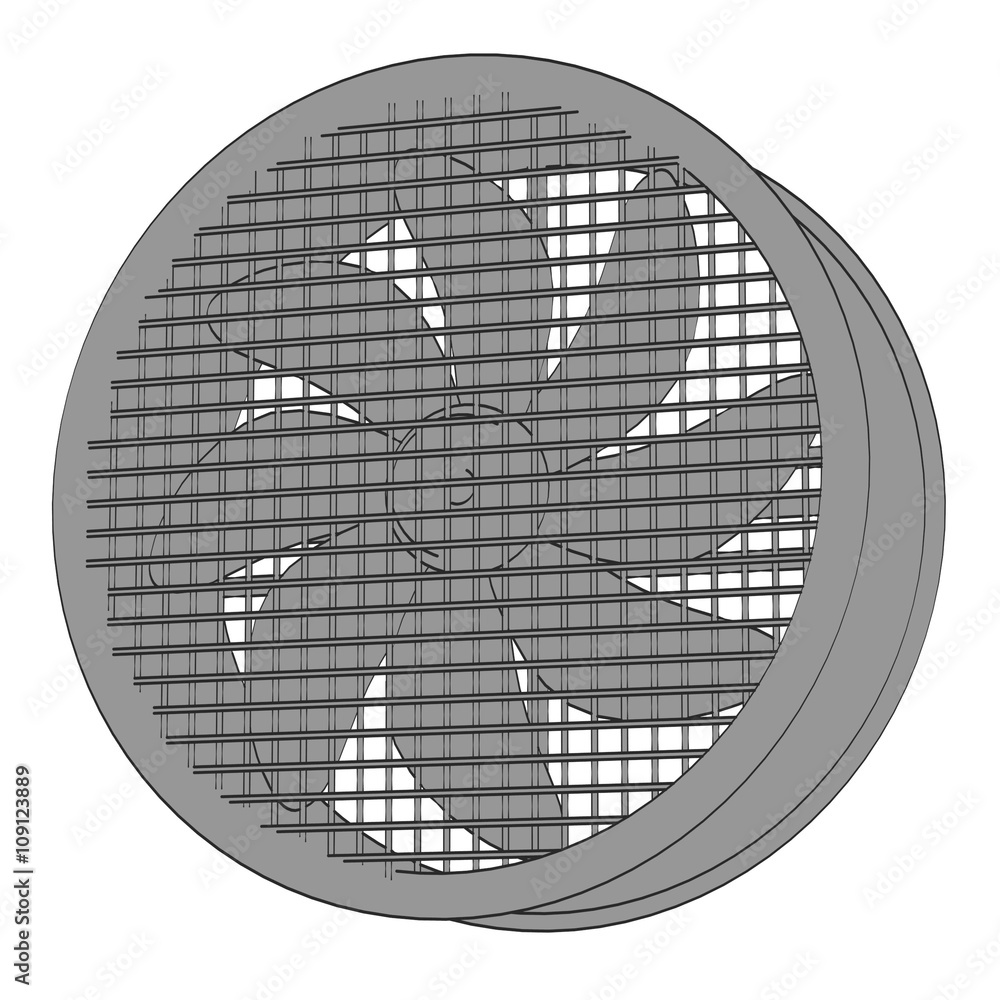 2d cartoon illustration of large fan Stock Illustration | Adobe Stock