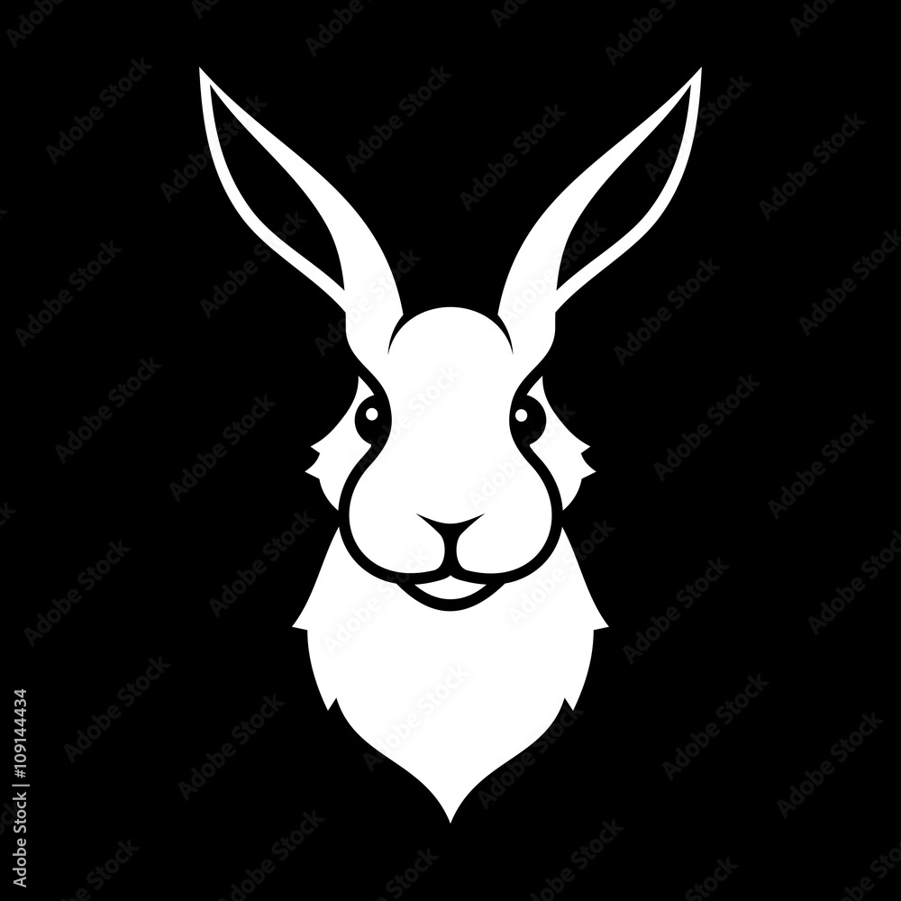 Rabbit Logo Icon Stock Vector | Adobe Stock