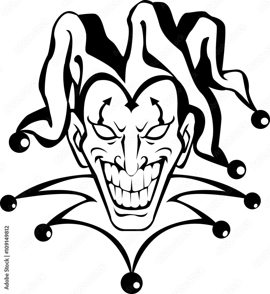 Evil Jester Stock Vector | Adobe Stock