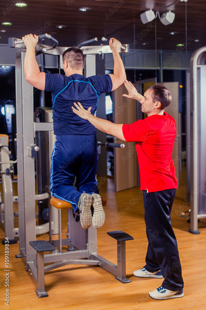 sport, fitness, teamwork, bodybuilding people concept - man and ...