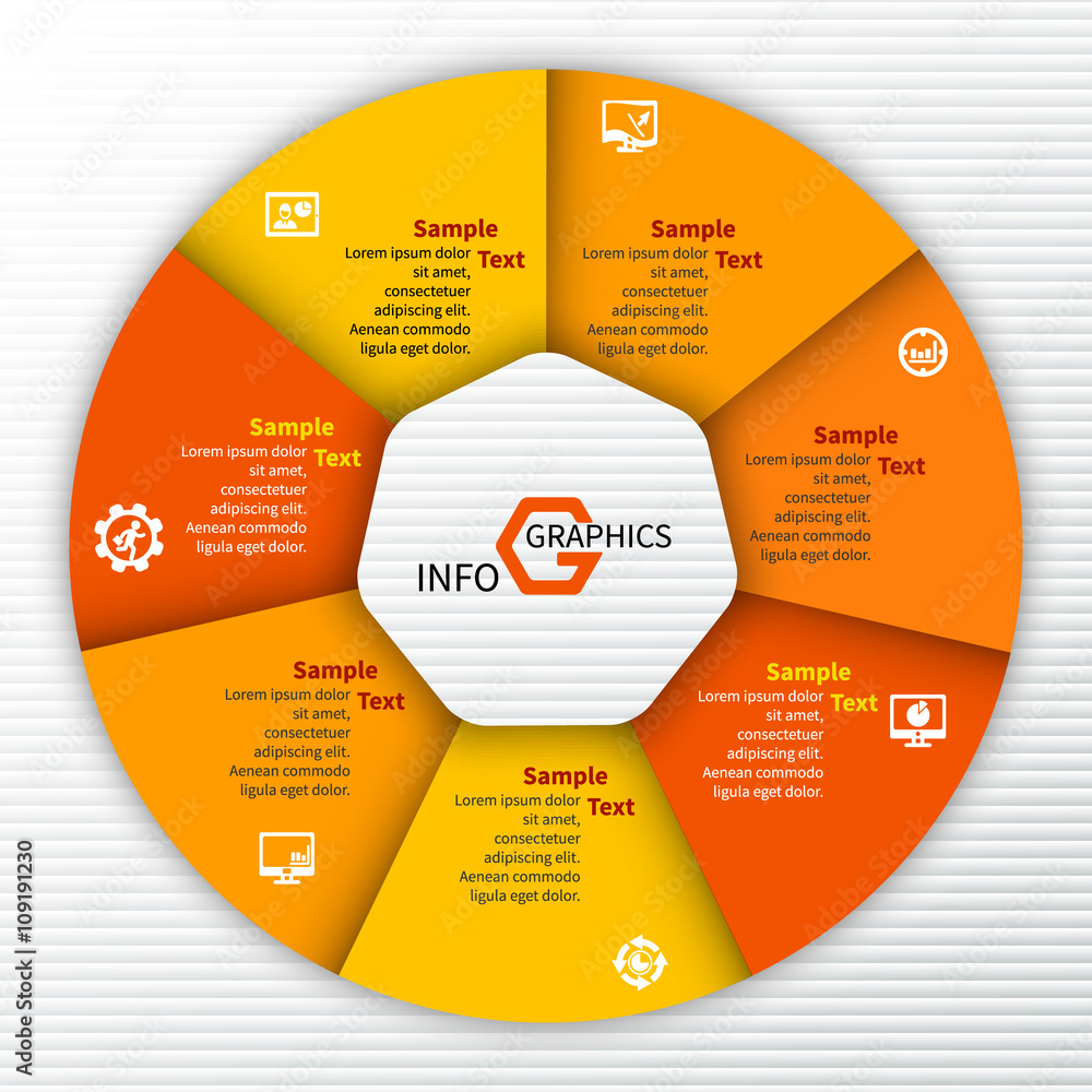 Abstract 3D Paper Infographics Stock Vector | Adobe Stock
