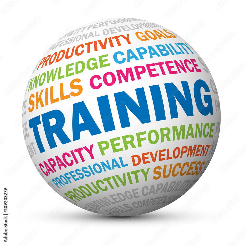 TRAINING Vector Globe Tag Cloud Stock Vector | Adobe Stock