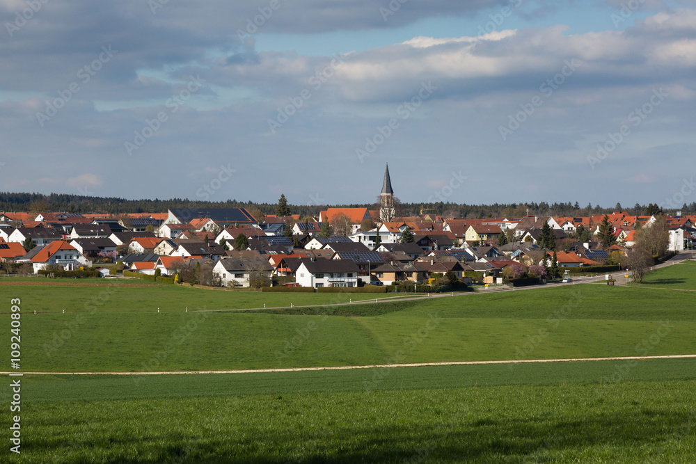 Fotografia do Stock: Panorama der Gemeinde Winterlingen-Harthausen ...