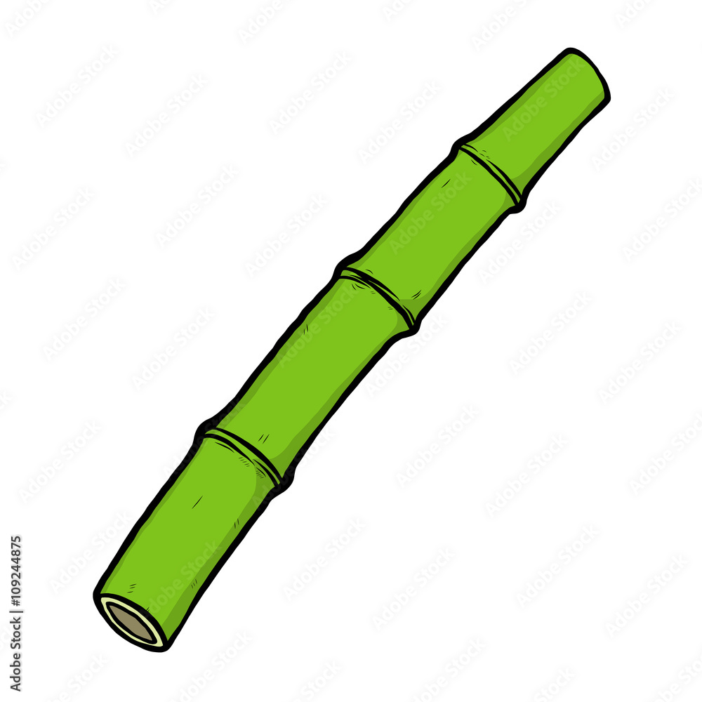 Bamboo Cartoon Vector And Illustration Hand Drawn Style Isolated On