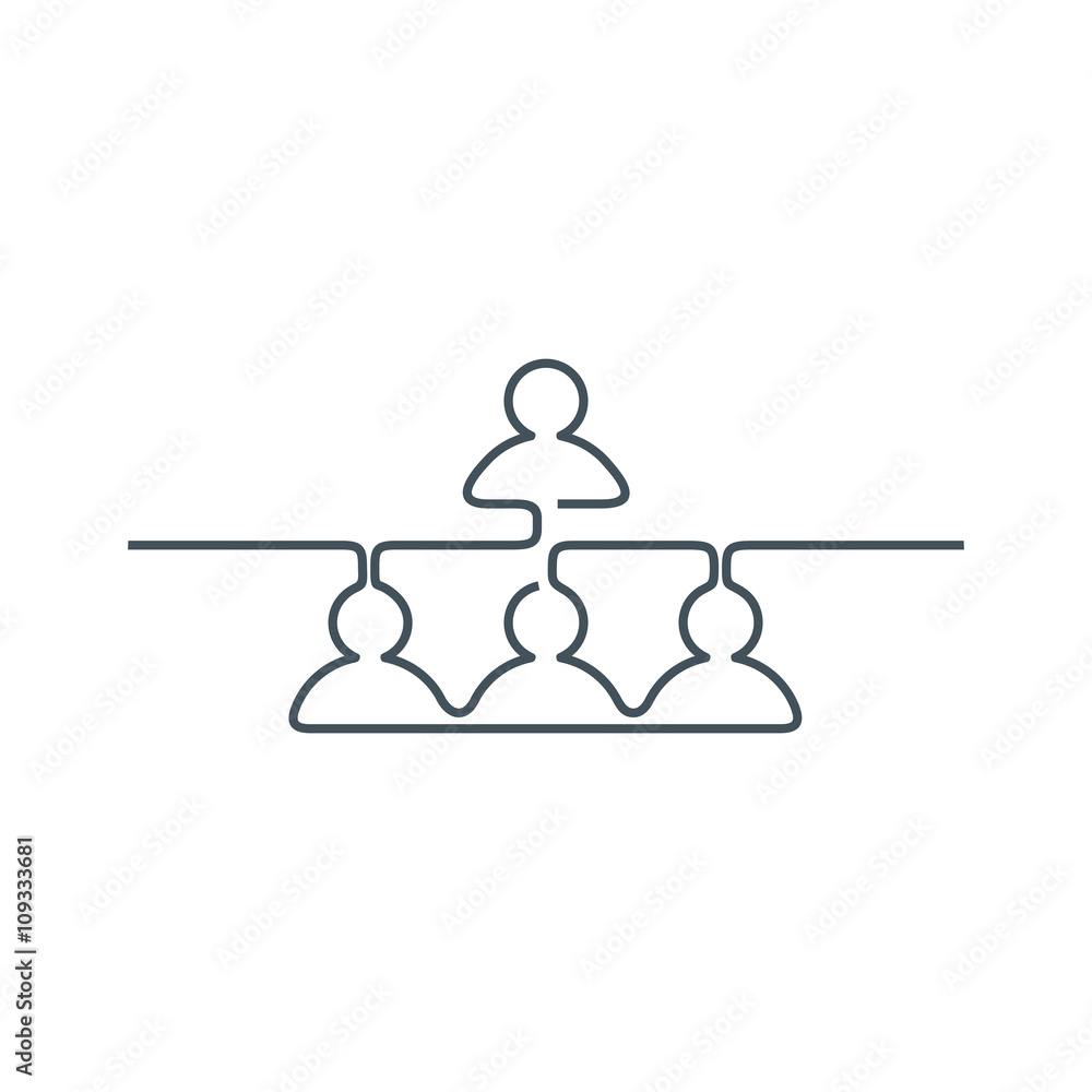 People icon. People vector illustration. People isolated background ...