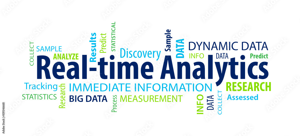 Real-time Analytics Stock Vector | Adobe Stock