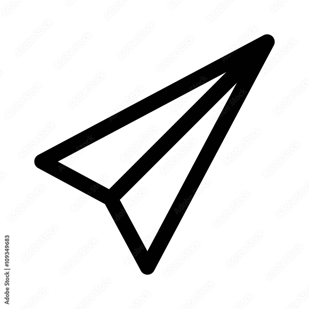 Paper Airplane Mail Icon