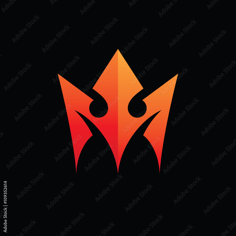 Abstract Crown Logo Concept Stock Vector | Adobe Stock