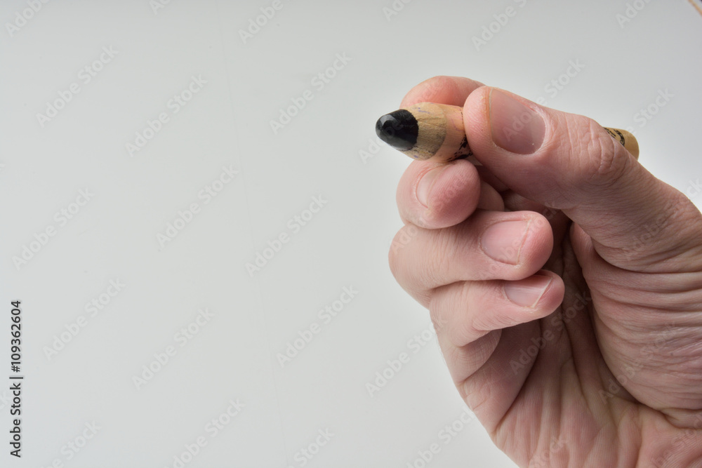 Schreibende Hand Stock-Foto | Adobe Stock