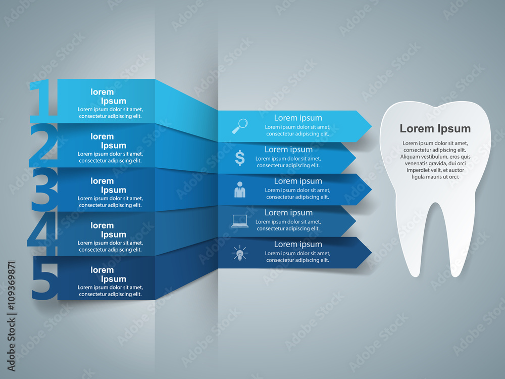 Business Infographics. Tooth icon. Stock Vector | Adobe Stock