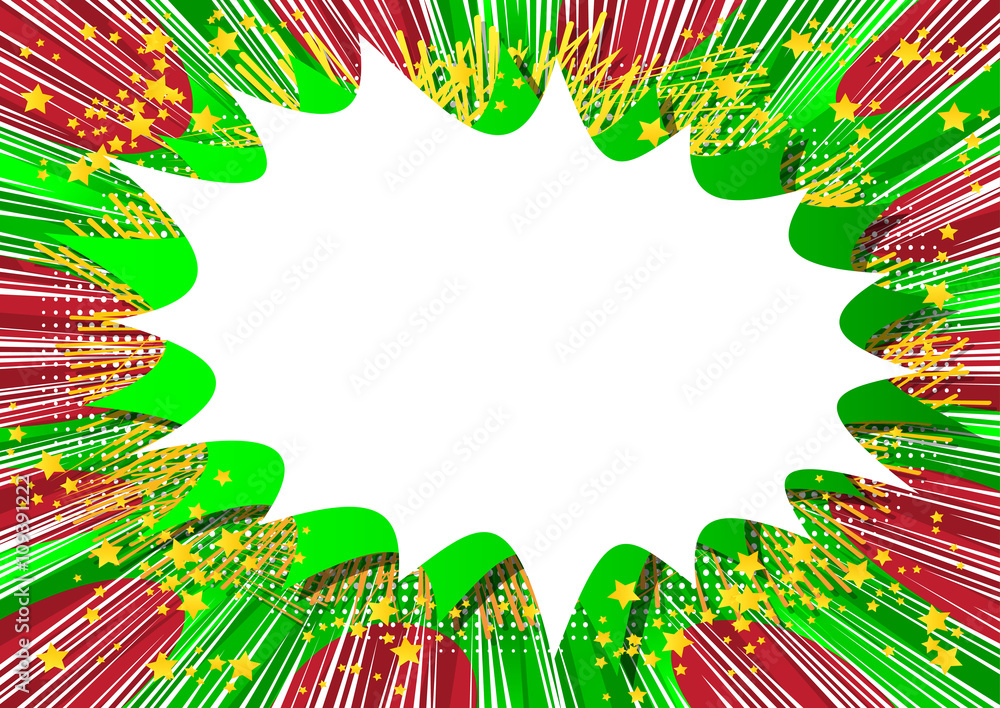 Explosion, colorful retro style comic book background with space for ...
