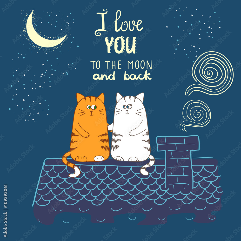 Cute Moon Love