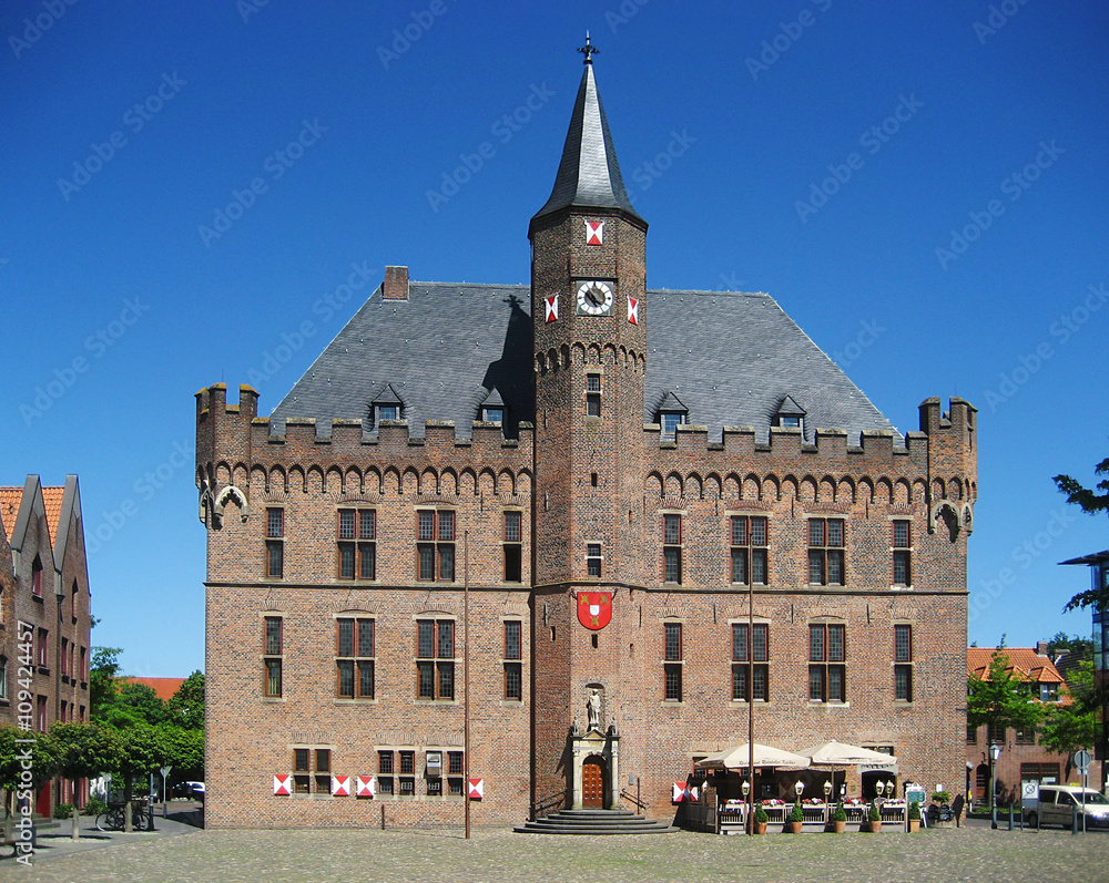 Townhall of Kalkar, Germany Stock-Foto | Adobe Stock