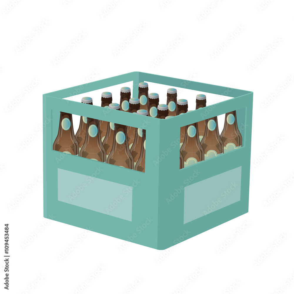 beer box vector clipart illustration Stock Vector | Adobe Stock