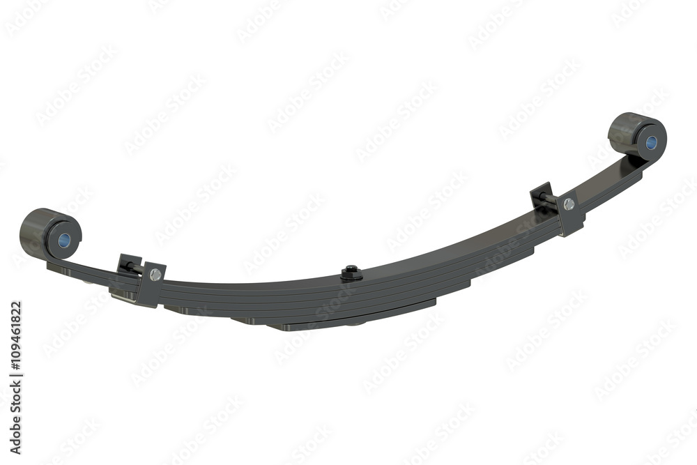Leaf spring, 3D rendering Stock Illustration | Adobe Stock
