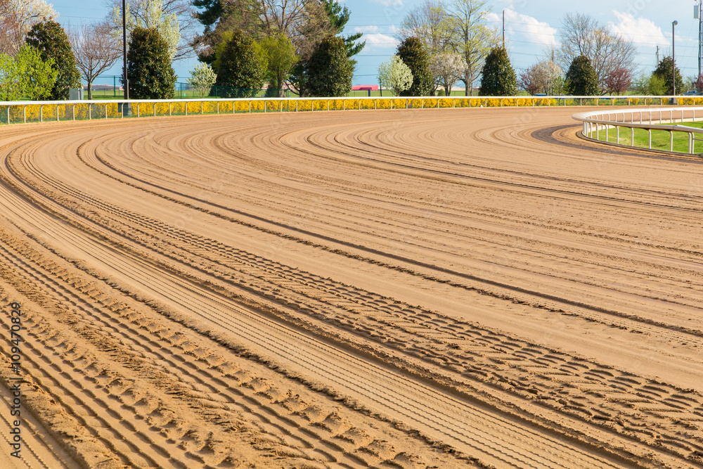 Horse race track. Stock Photo | Adobe Stock