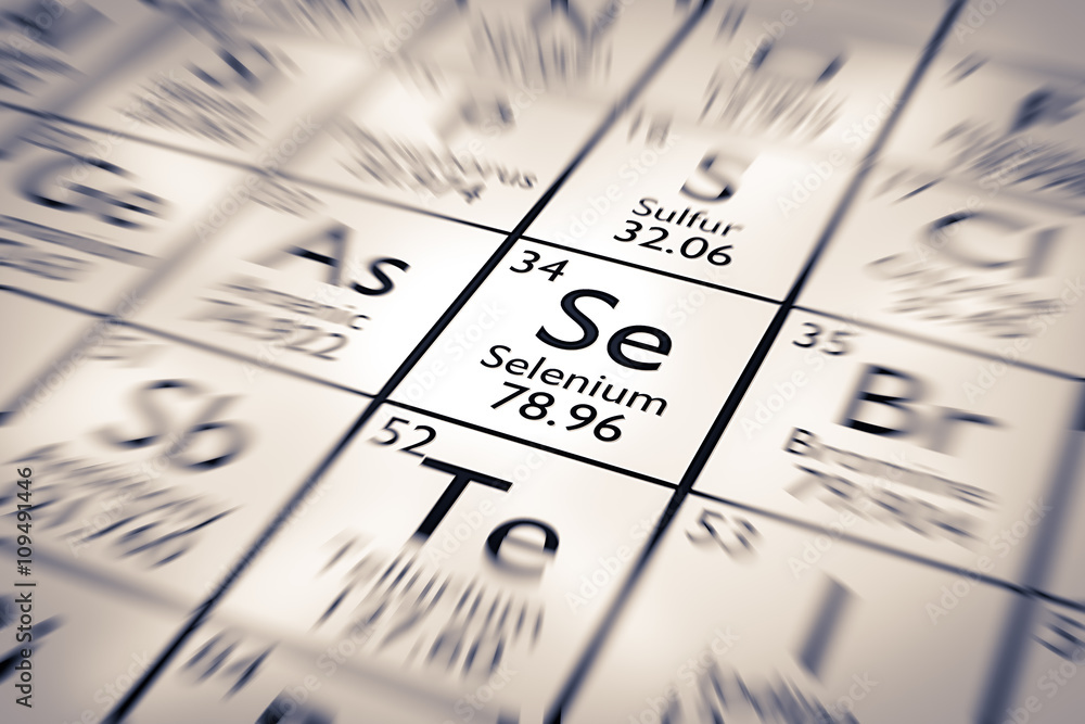 Poster Focus on Selenium Chemical Element from the Mendeleev Periodic ...