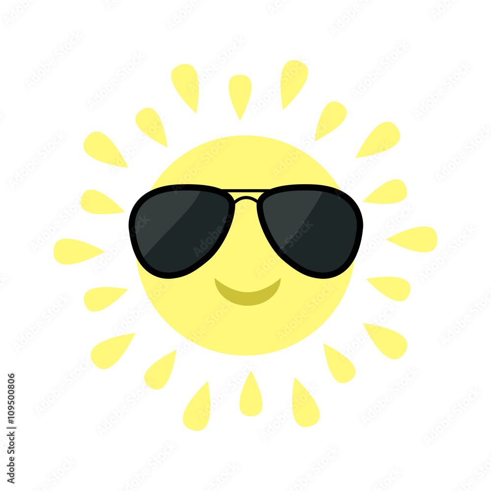 Cartoon Sun Without Face