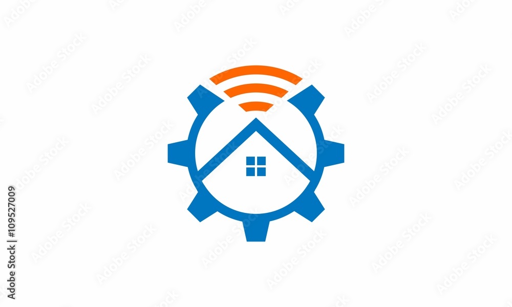house service logo, Signal Logo, Connect Logo Stock Vector | Adobe Stock