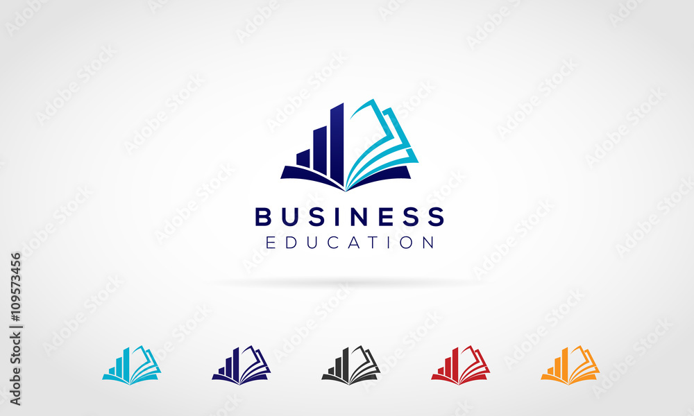 Business Education Logo Stock Vector | Adobe Stock