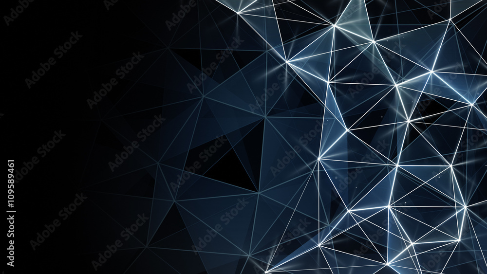 glowing blue network background Stock-Illustration | Adobe Stock