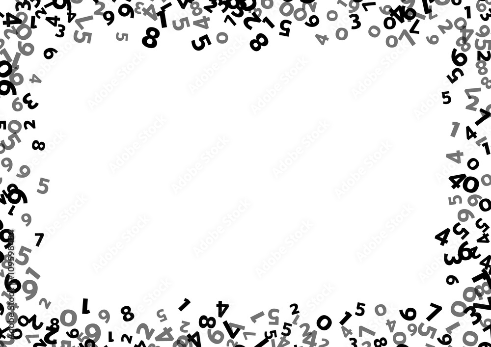Abstract math number background. Vector illustration Stock Vector ...
